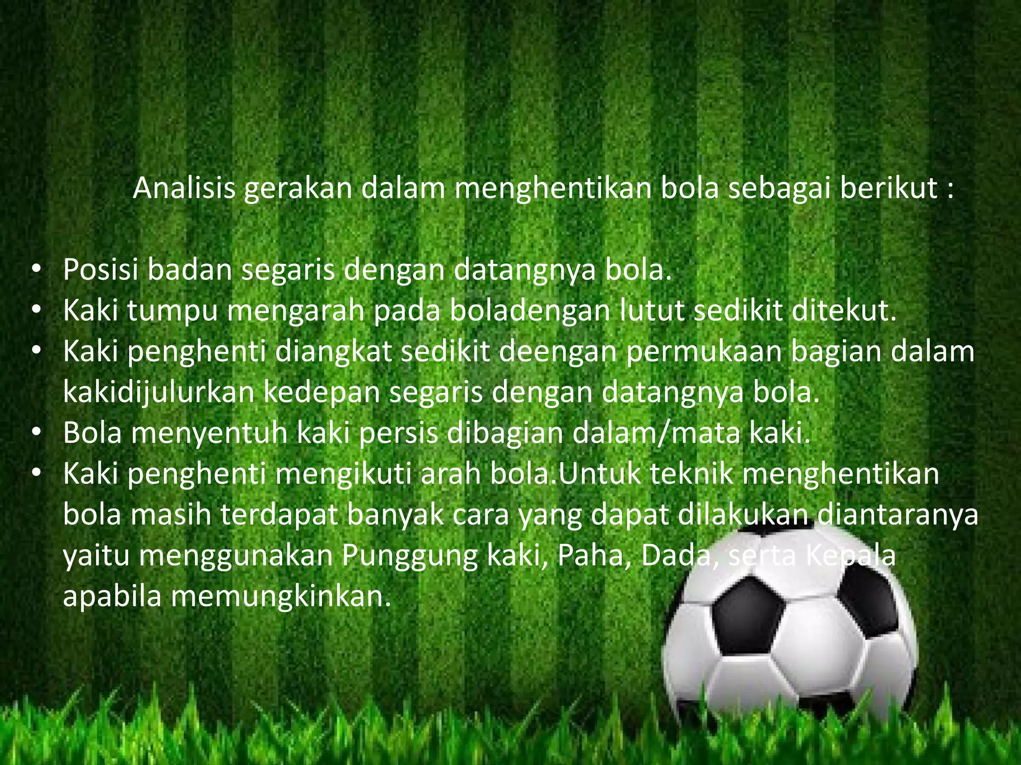 Teknik Dasar Sepak Bola | PPTX