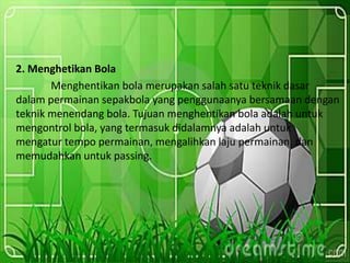Teknik Dasar Sepak Bola | PPTX