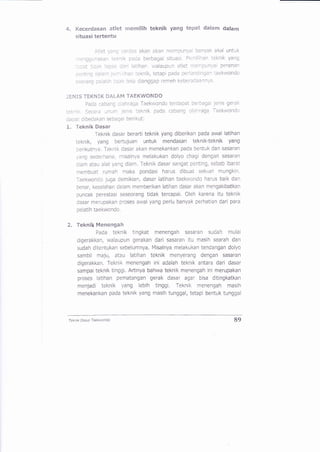 Teknik dasar taekwondo | PDF