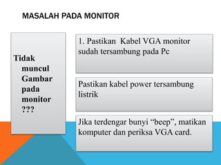 Teknik dasar troubleshooting | PPTX
