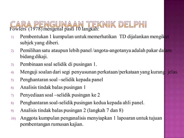 Teknik delphi | PPTX