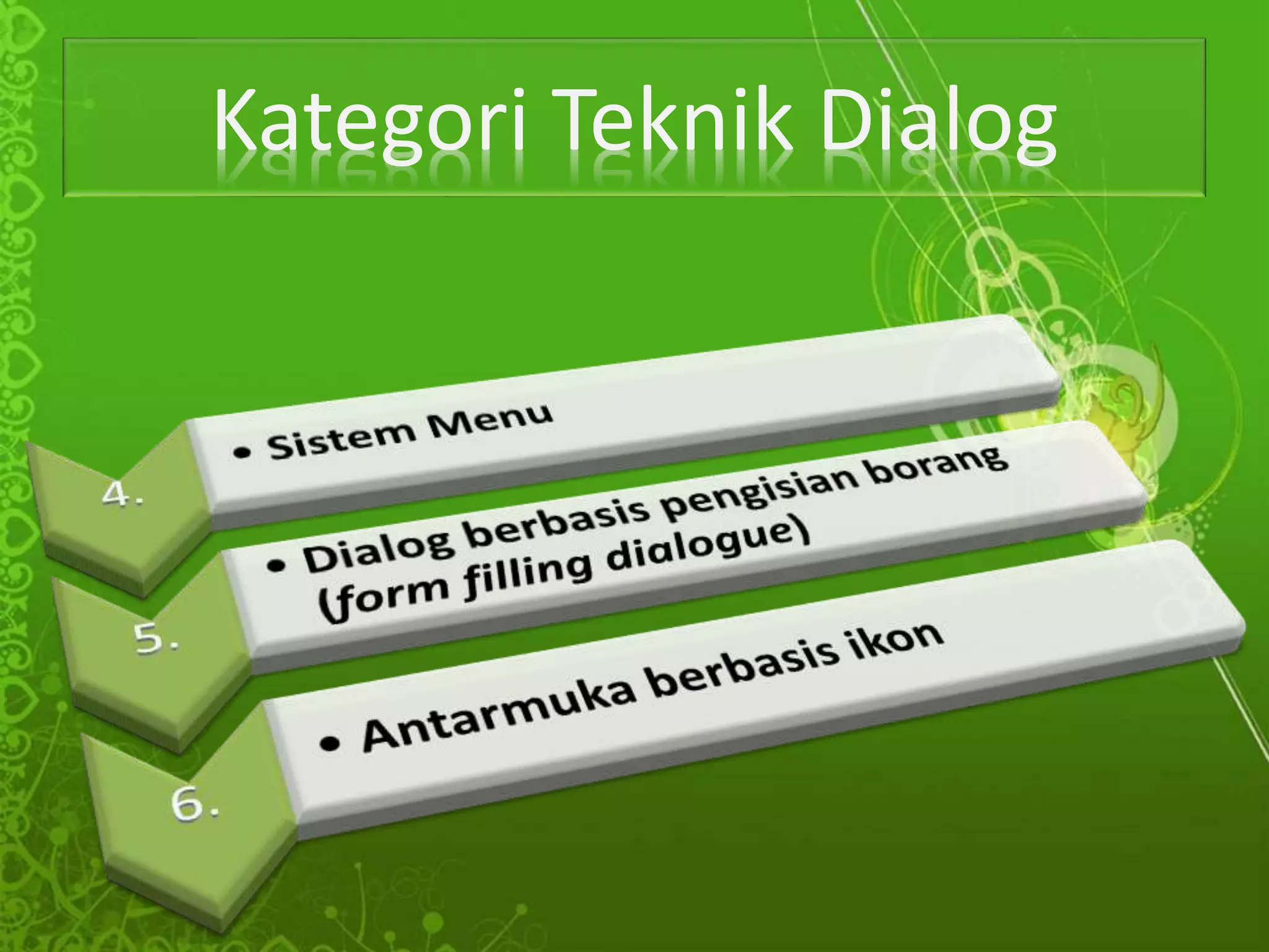 Teknik dialog pada komputer | PPTX