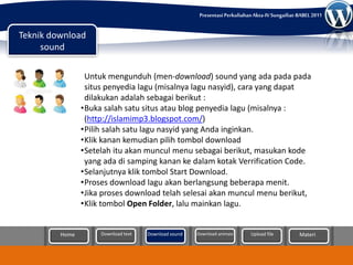 Teknik download file | PPT