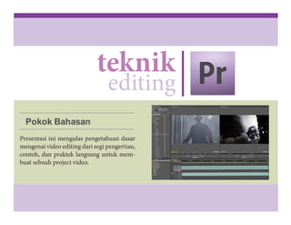 Teknik editing part 1 | PDF