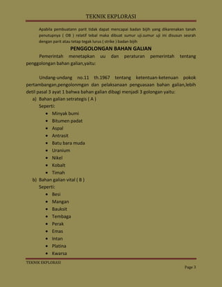 Teknik ekplorasi | DOCX