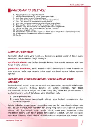 Teknik fasilitasi | PDF