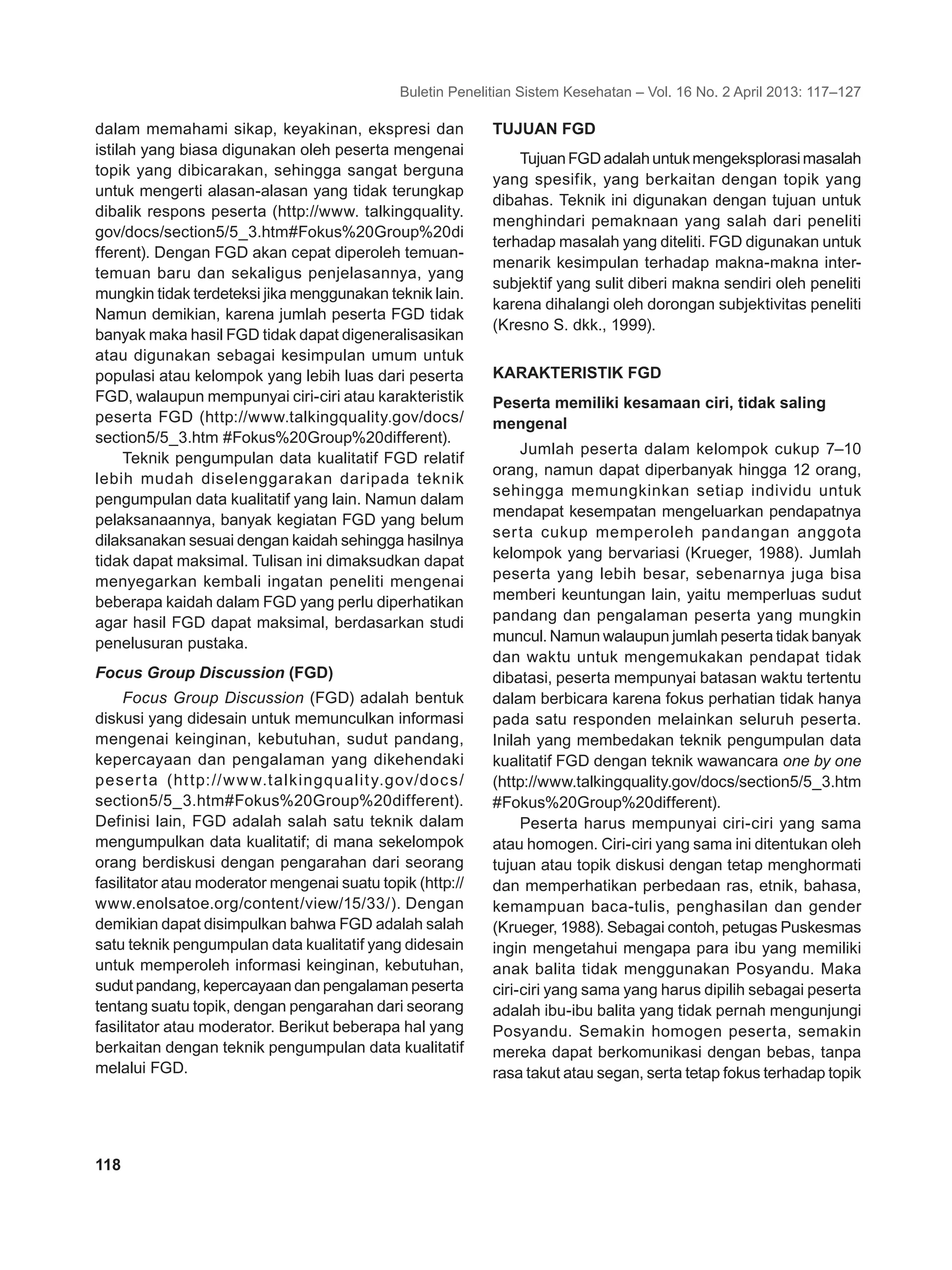 Teknik focus group discussion | PDF