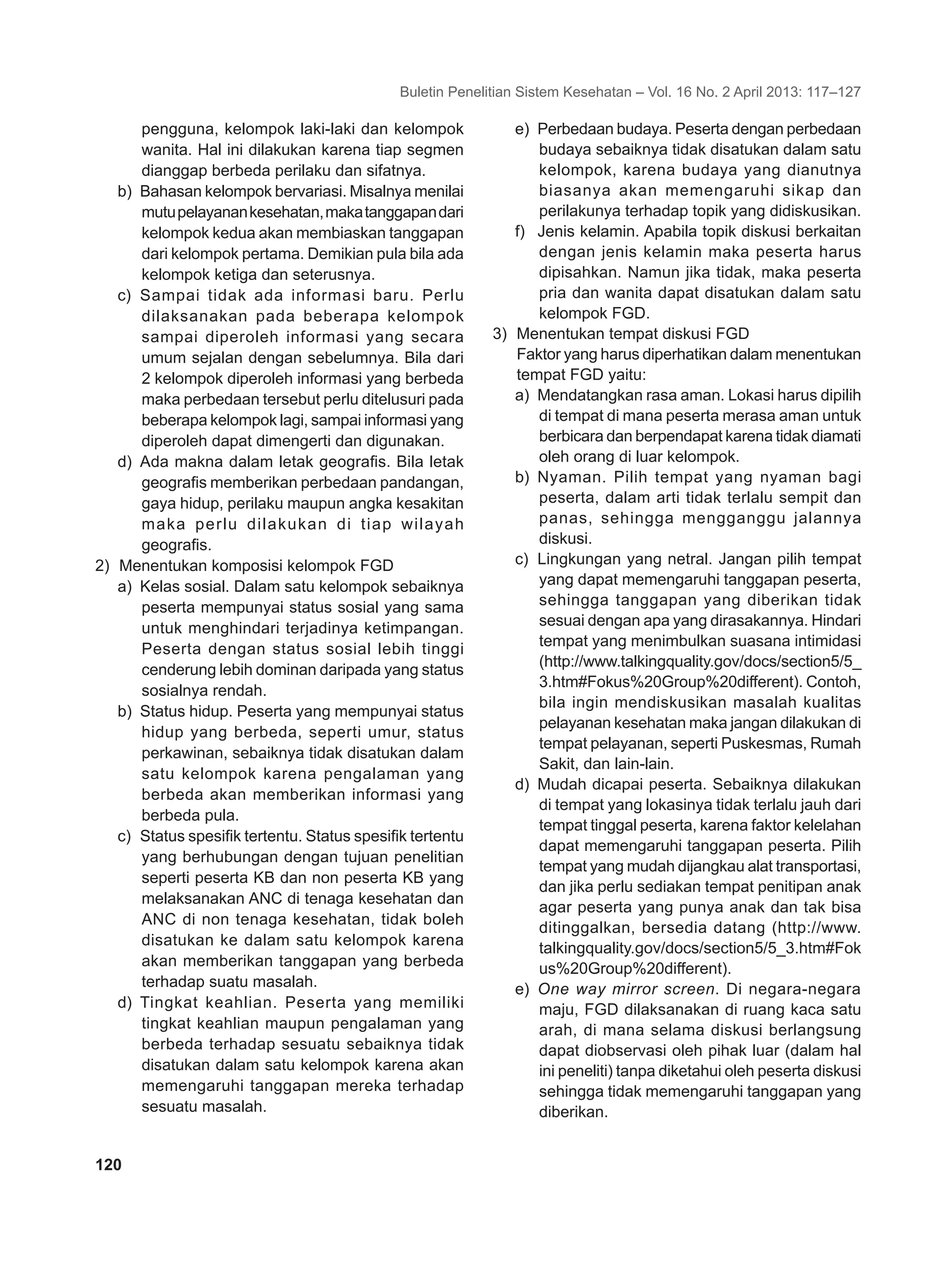 Teknik focus group discussion | PDF