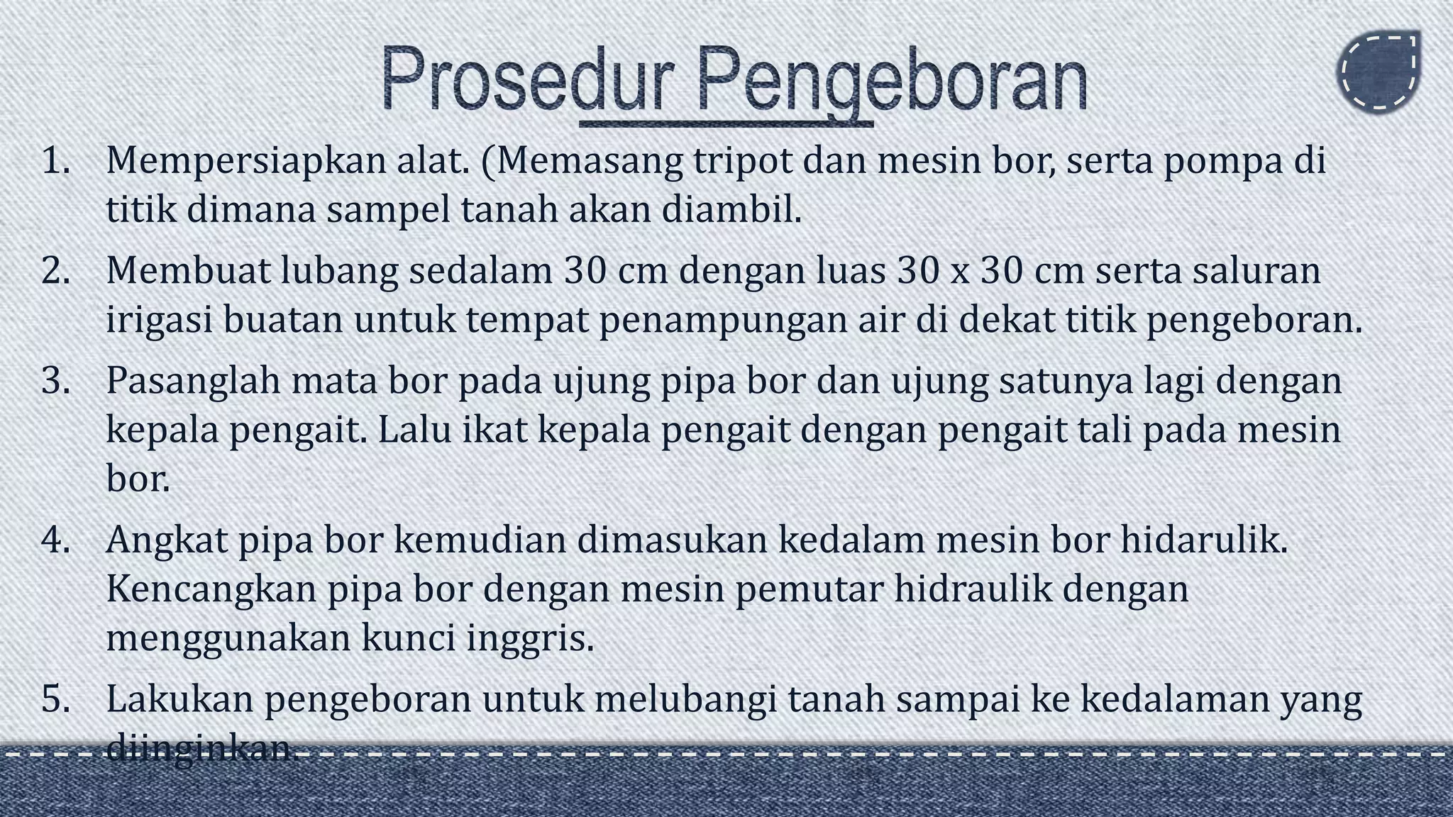 Teknik fondasi 1 - uji boring | PPTX
