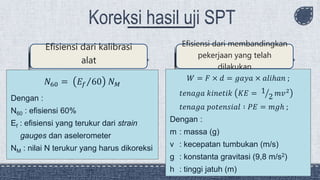 Teknik fondasi 1 - uji spt | PPTX