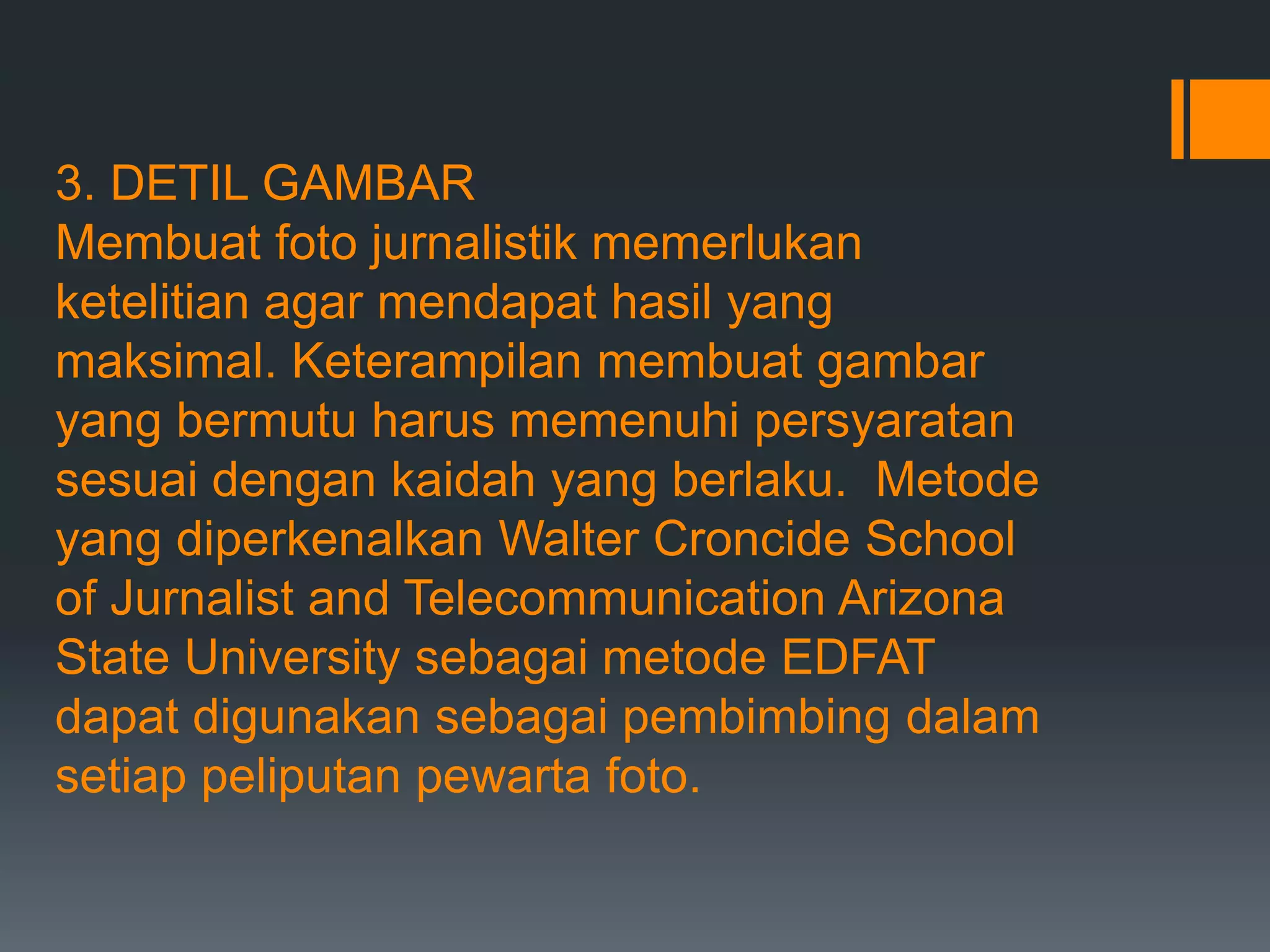 Teknik foto jurnalistik | PPTX