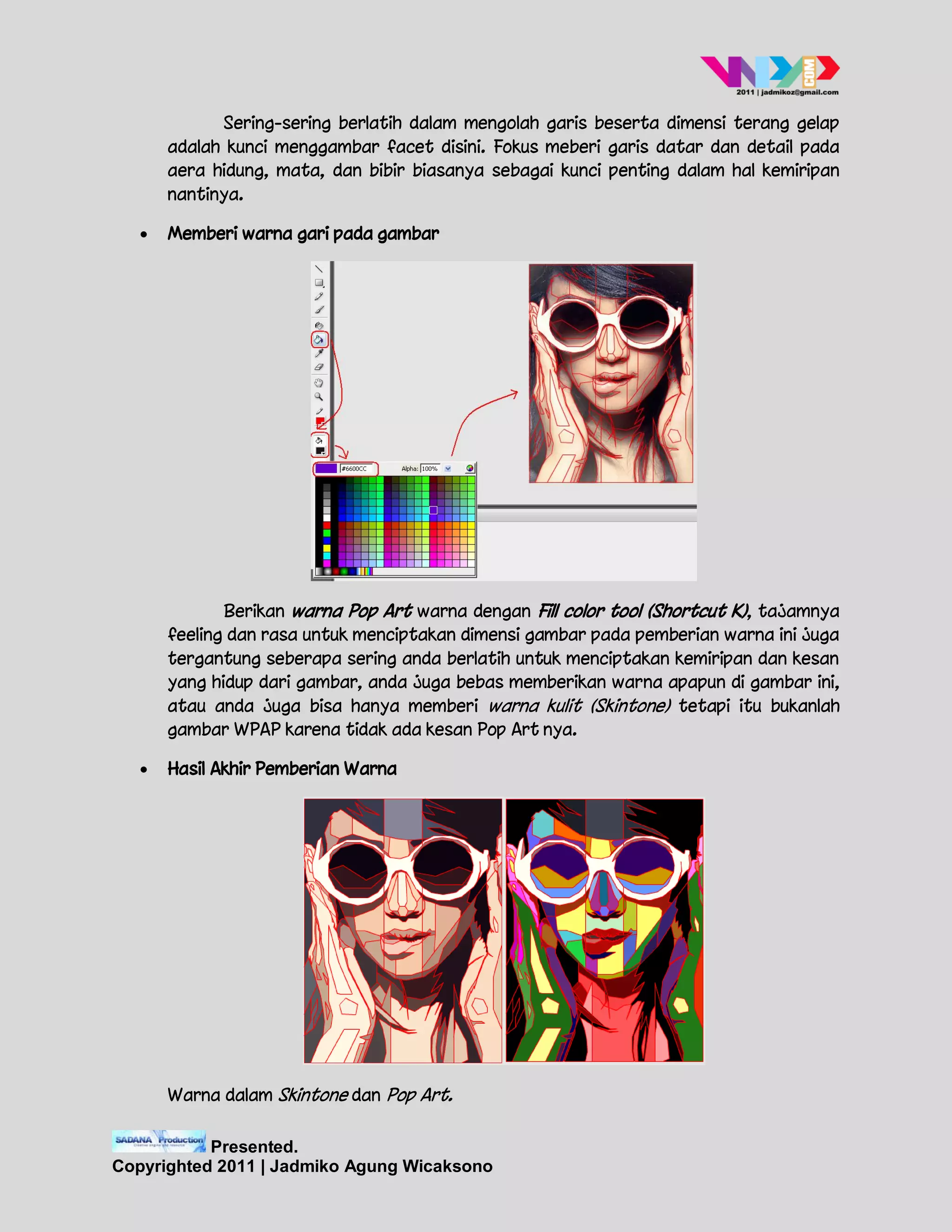 Teknik gambar WPAP dengan menggunakan adobe flash | PDF