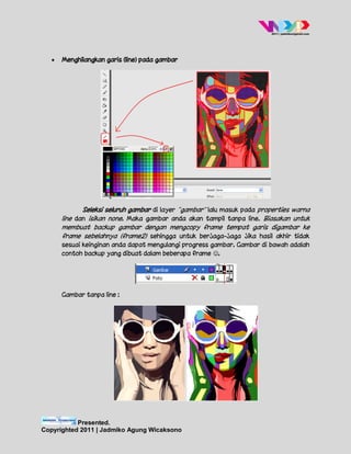 Teknik gambar WPAP dengan menggunakan adobe flash | PDF