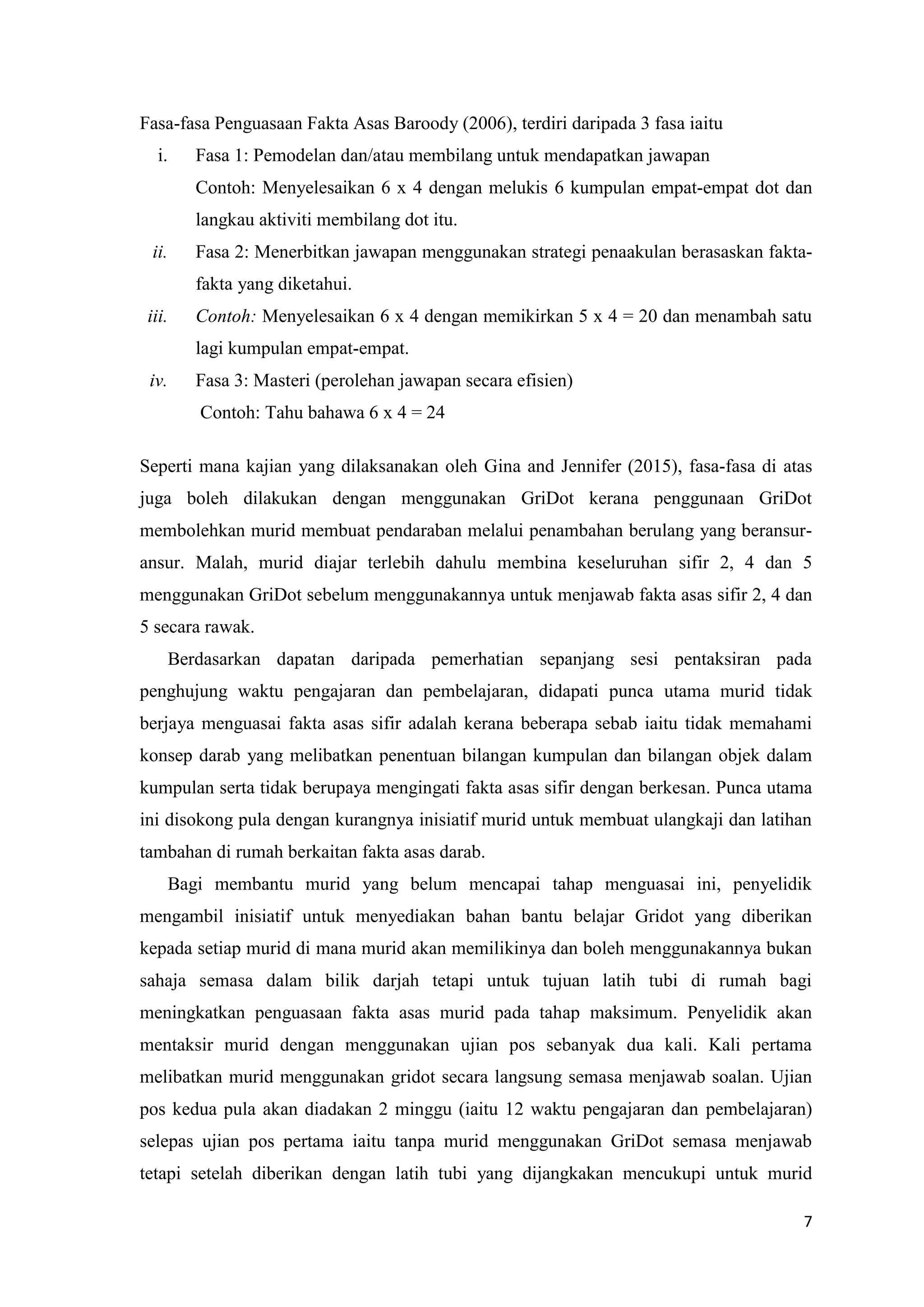 Teknik GriDot dalam Penguasaan Fakta Asas Darab | PDF