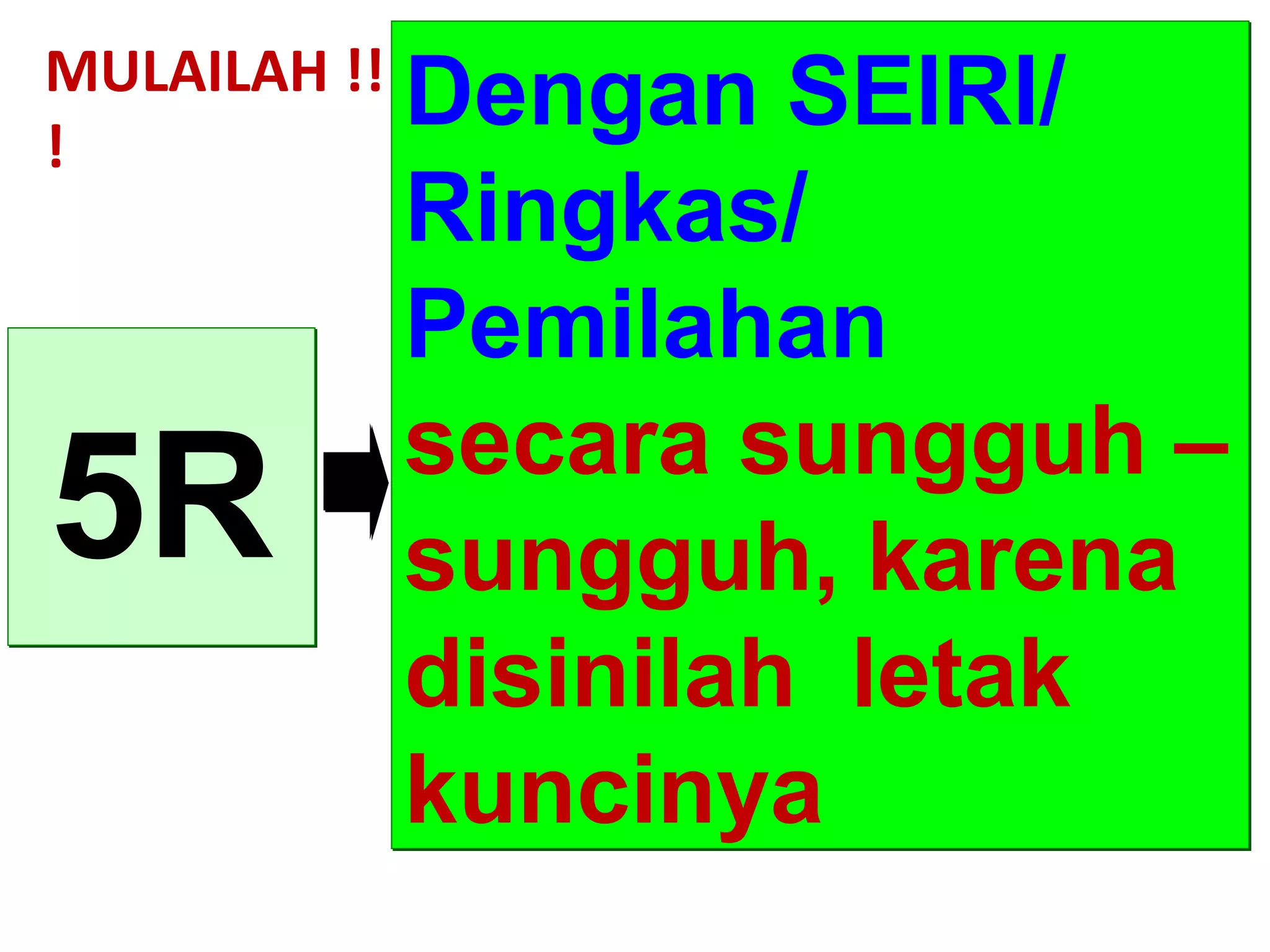 Teknik Implementasi 5 s 5r seiri | PPT