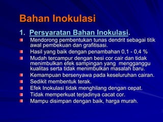 Inokulasi for casting | PPT