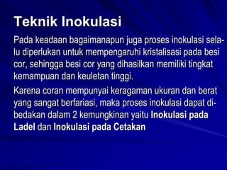 Inokulasi for casting | PPT