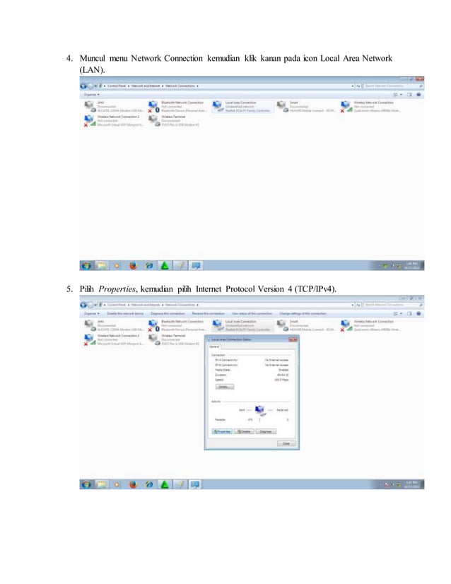 Teknik jaringan dan komputer proses sharing data menggunakan kabel cross over | PDF