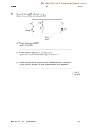 Teknik kejuruteraan kertas 1 | PDF