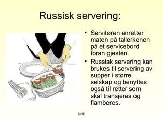 Teknikker i serveringsfaget, bm | PDF