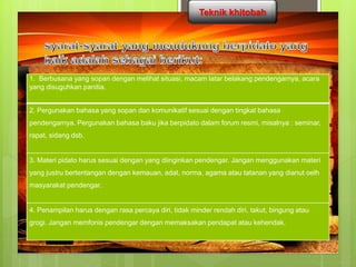 Teknik Khitobah | PPTX