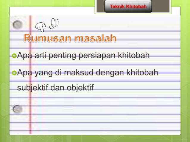 Teknik Khitobah | PPTX