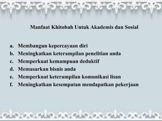 Serba serbi Teknik khitobah | PPTX