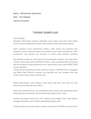 Teknik kompilasi | DOC