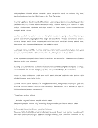 Teknik kompilasi | DOC