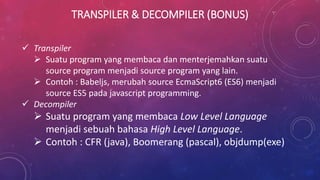 Teknik kompilasi | PPT