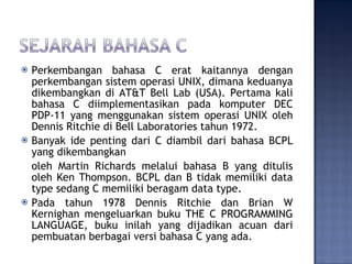 Teknik kompilasi dalam bahasa pemograman c | PPT