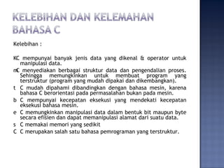 Teknik kompilasi dalam bahasa pemograman c | PPT