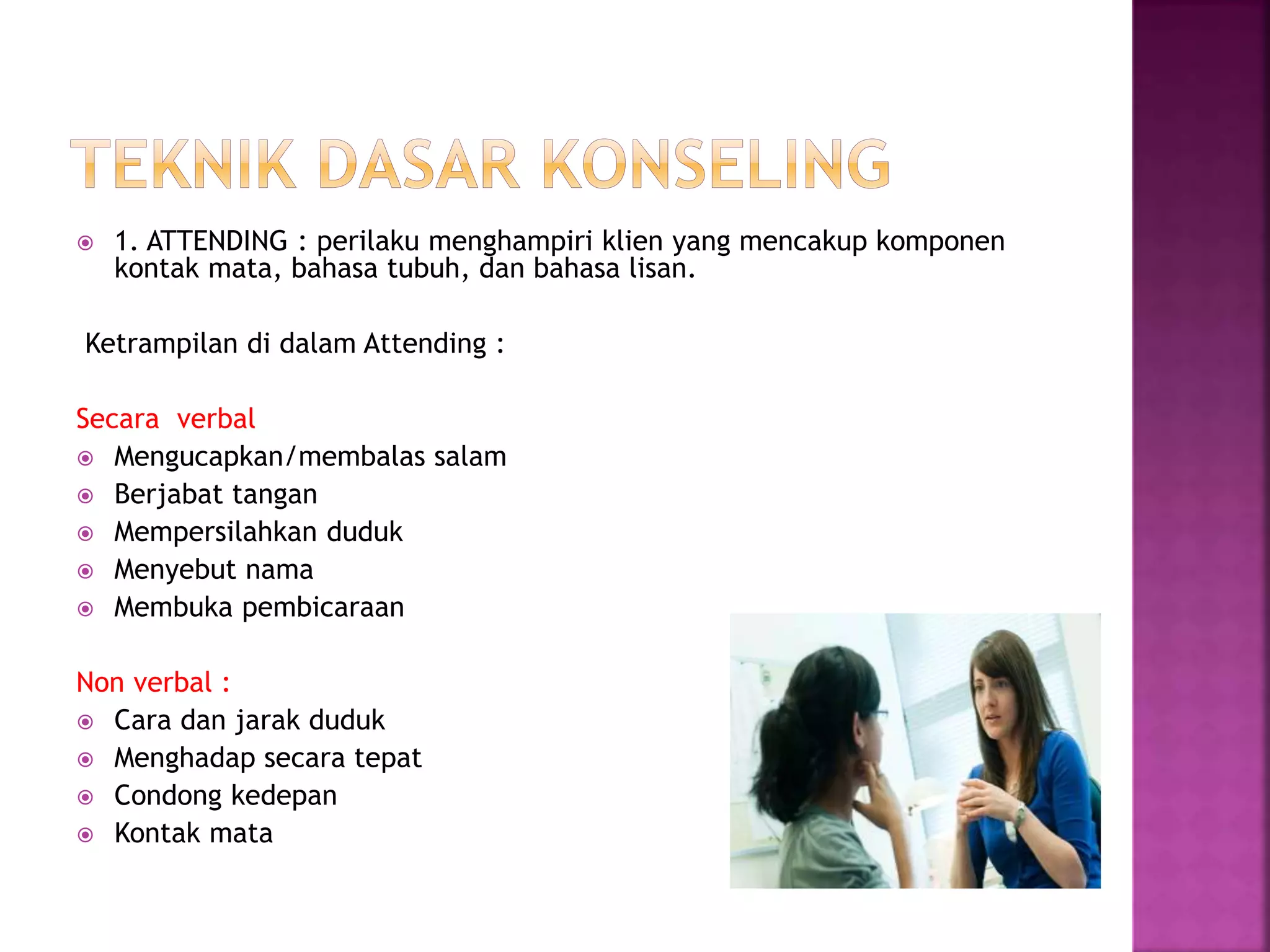 Teknik konseling | PPTX