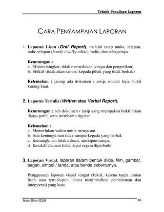 Teknik Penulisan Laporan | PDF
