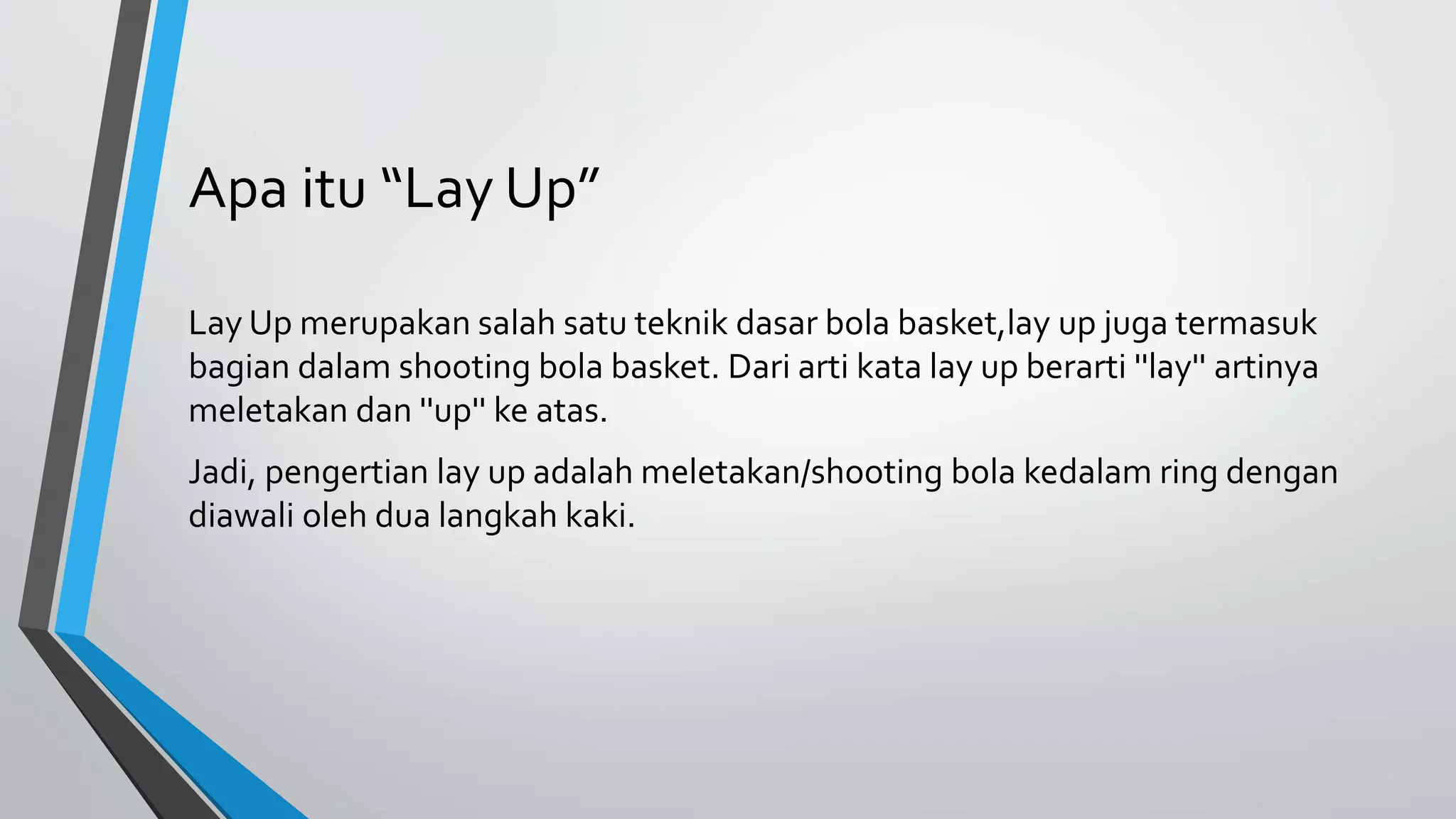 Teknik lay up | PPTX