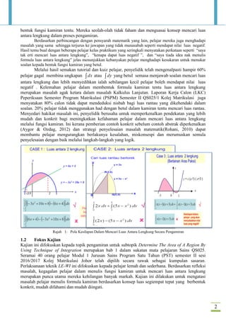 Teknik lewi meningkatkan kemahiran pelajar menulis formula kamiran luas ...