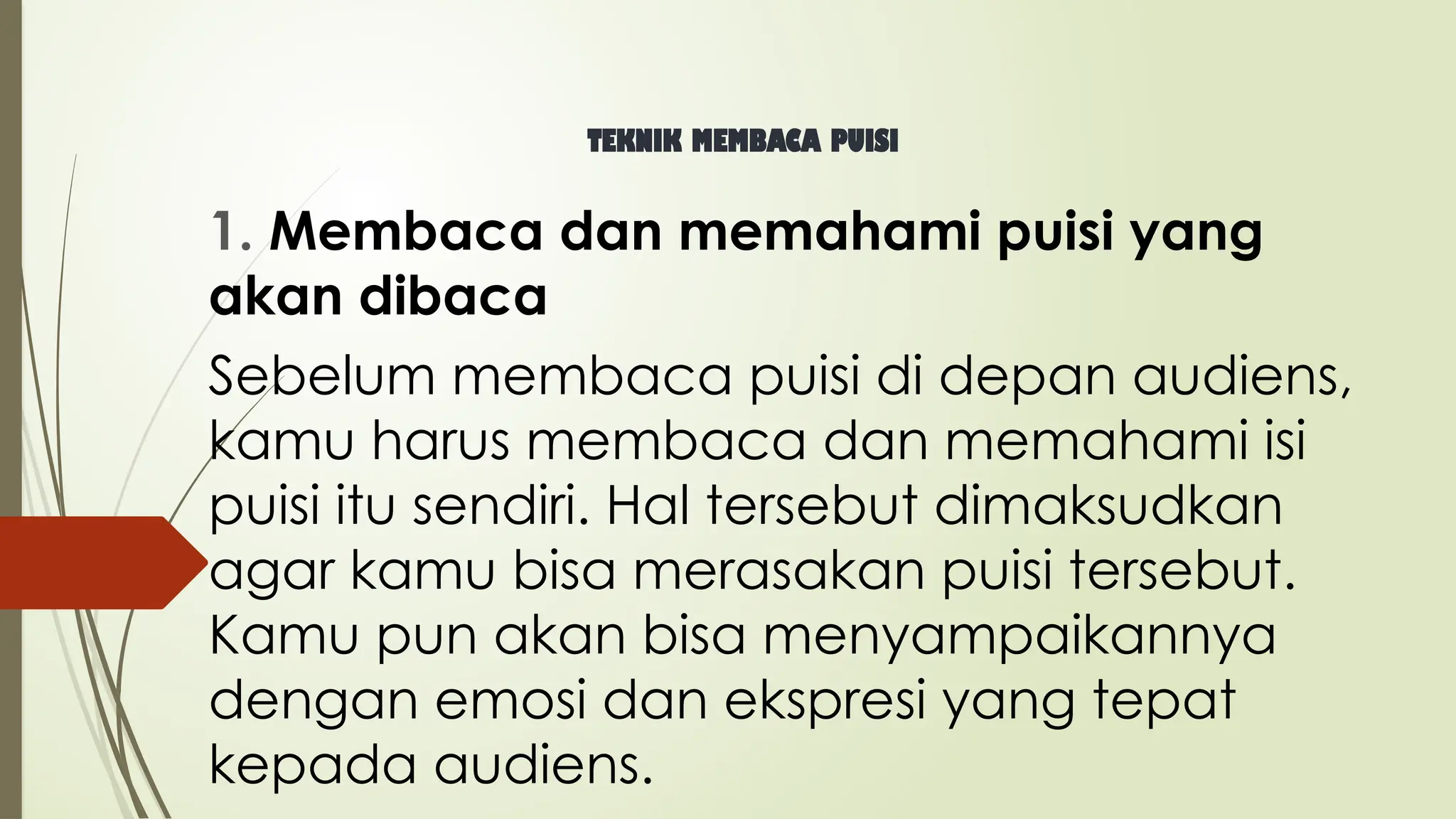 TEKNIK MEMBACA PUISI. oleh iwan agus.pptx