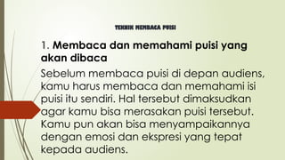 TEKNIK MEMBACA PUISI. oleh iwan agus.pptx