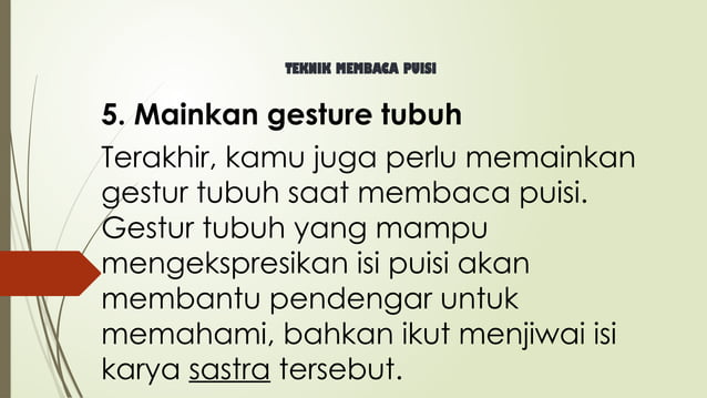 TEKNIK MEMBACA PUISI. oleh iwan agus.pptx