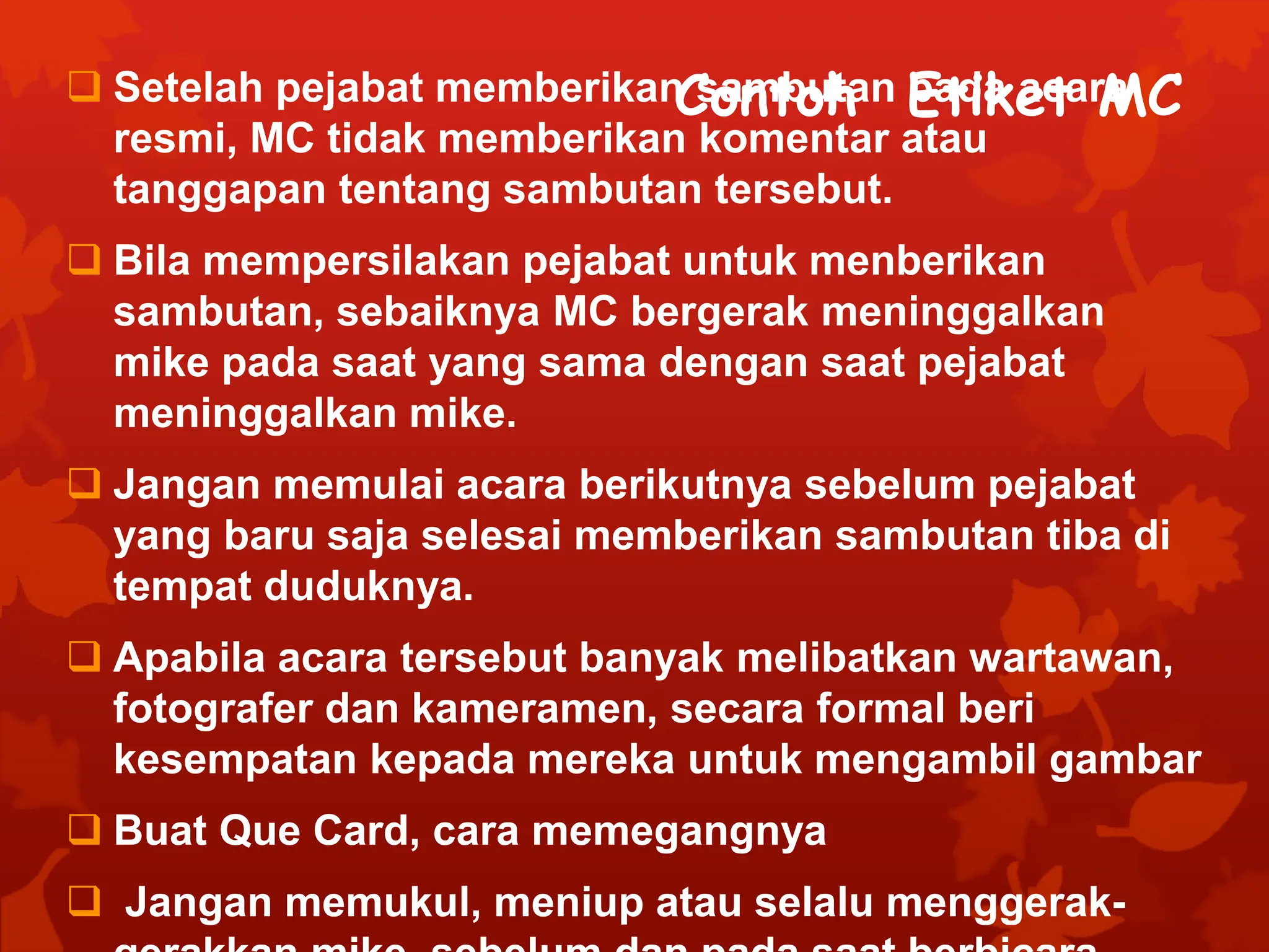 Teknik Membawa Acara tahun 2024 Bagi Pemula | PPTX