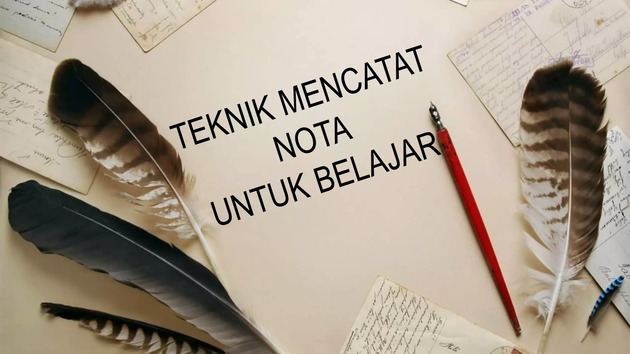 Teknik Mencatat Nota untuk Belajar BMK 3033 UPSI | PPTX