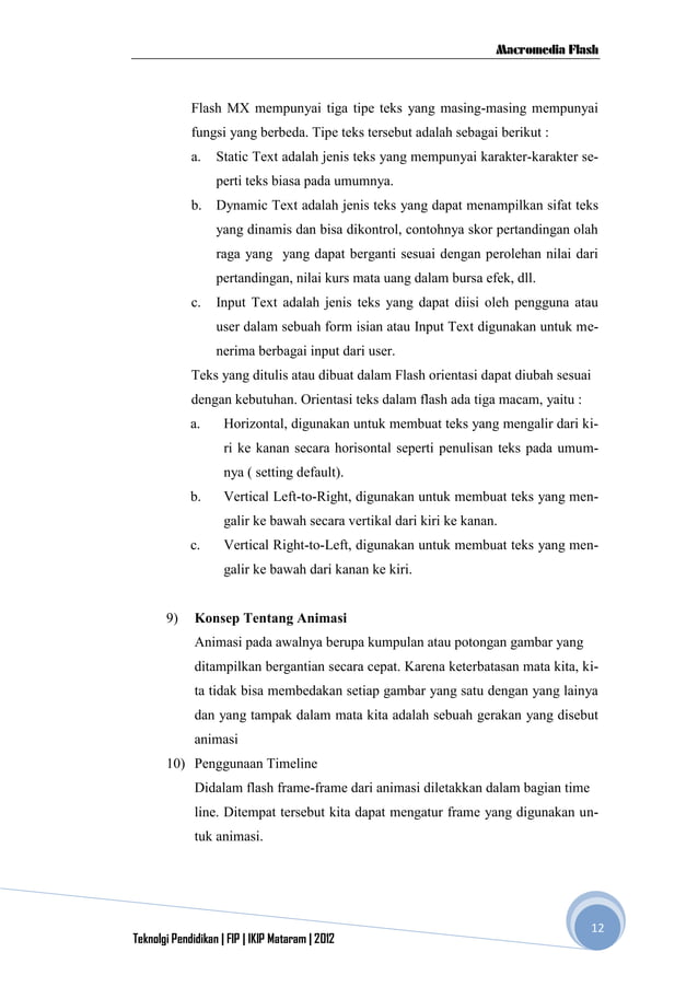 Teknik mendesain dan contoh membuat macromedia flash.amir