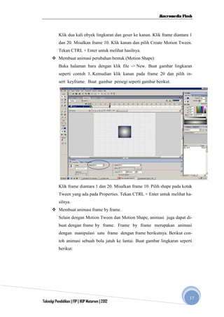 Teknik mendesain dan contoh membuat macromedia flash.amir