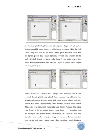 Teknik mendesain dan contoh membuat macromedia flash.amir