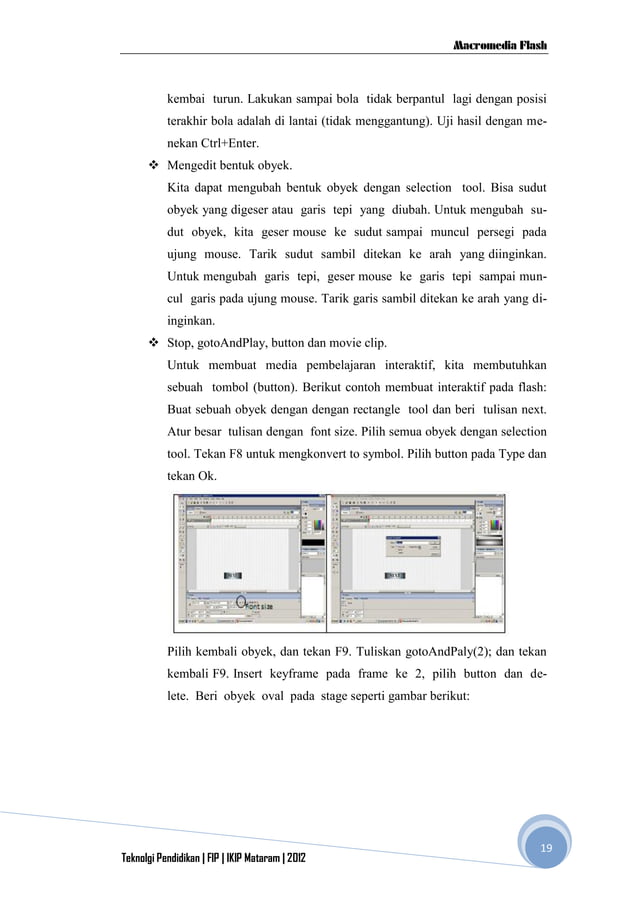 Teknik mendesain dan contoh membuat macromedia flash.amir