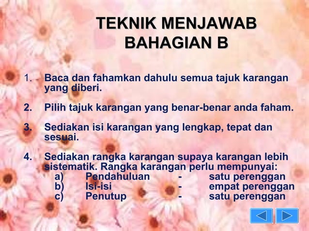 Teknik Menjawab BM Penulisan Bahagian B.. | PPT