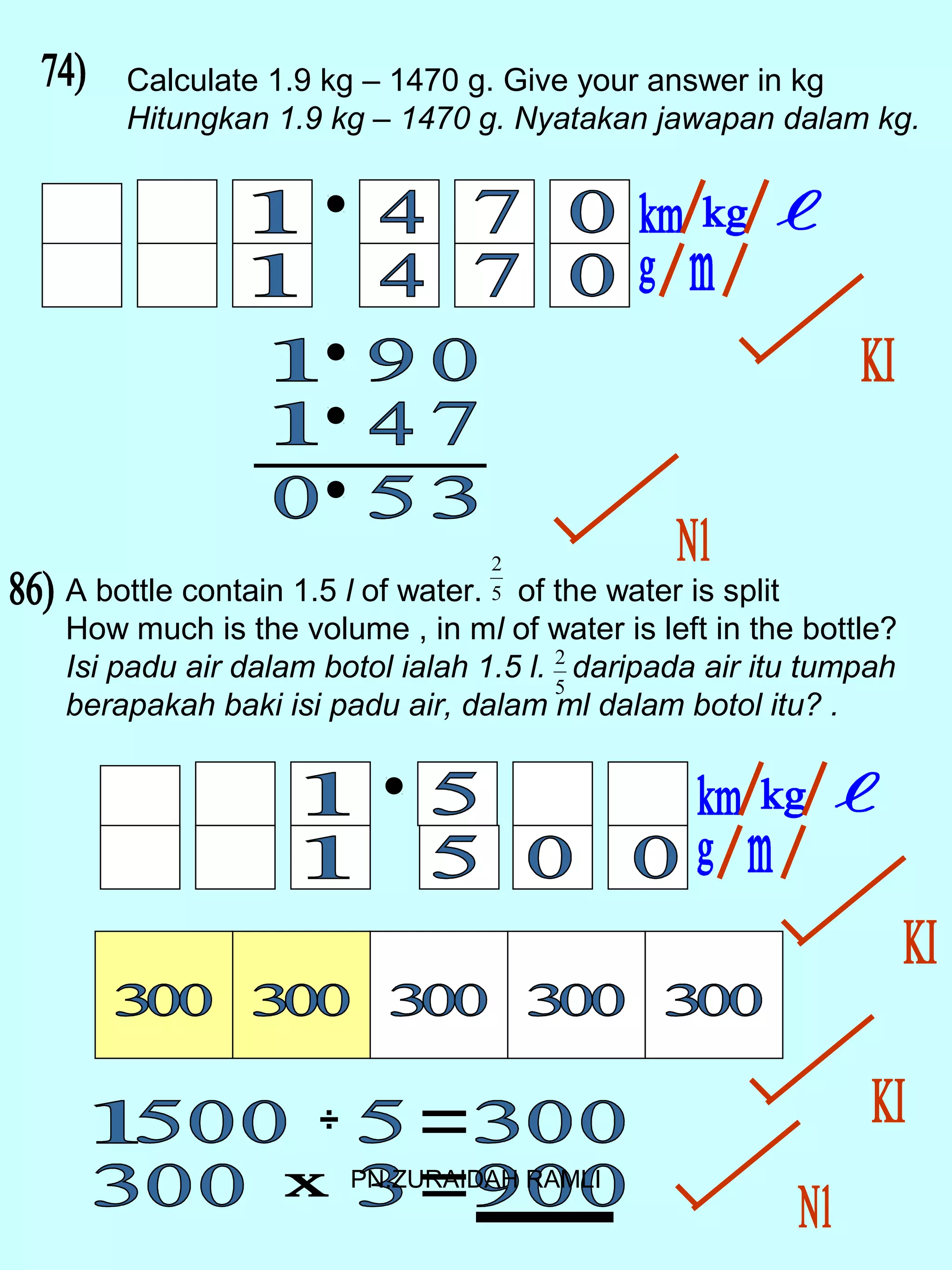 Teknik menjawab matematik (2) | PPT