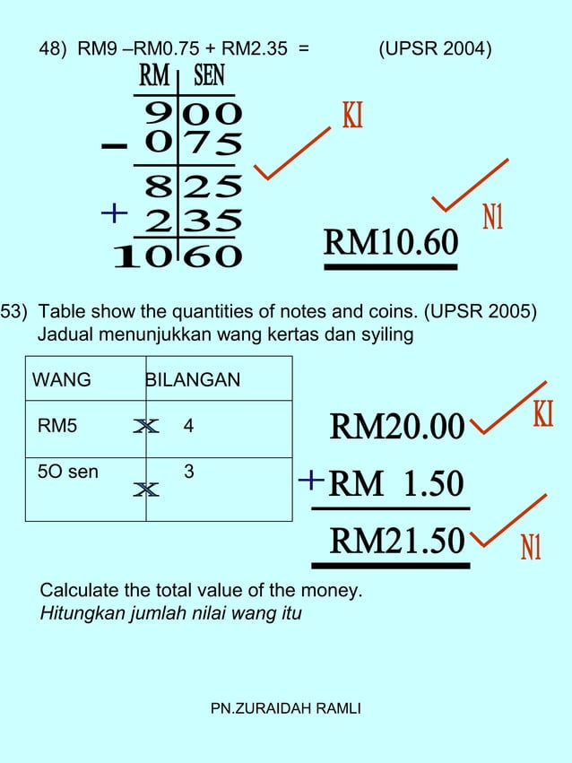 Teknik menjawab matematik (2) | PPT
