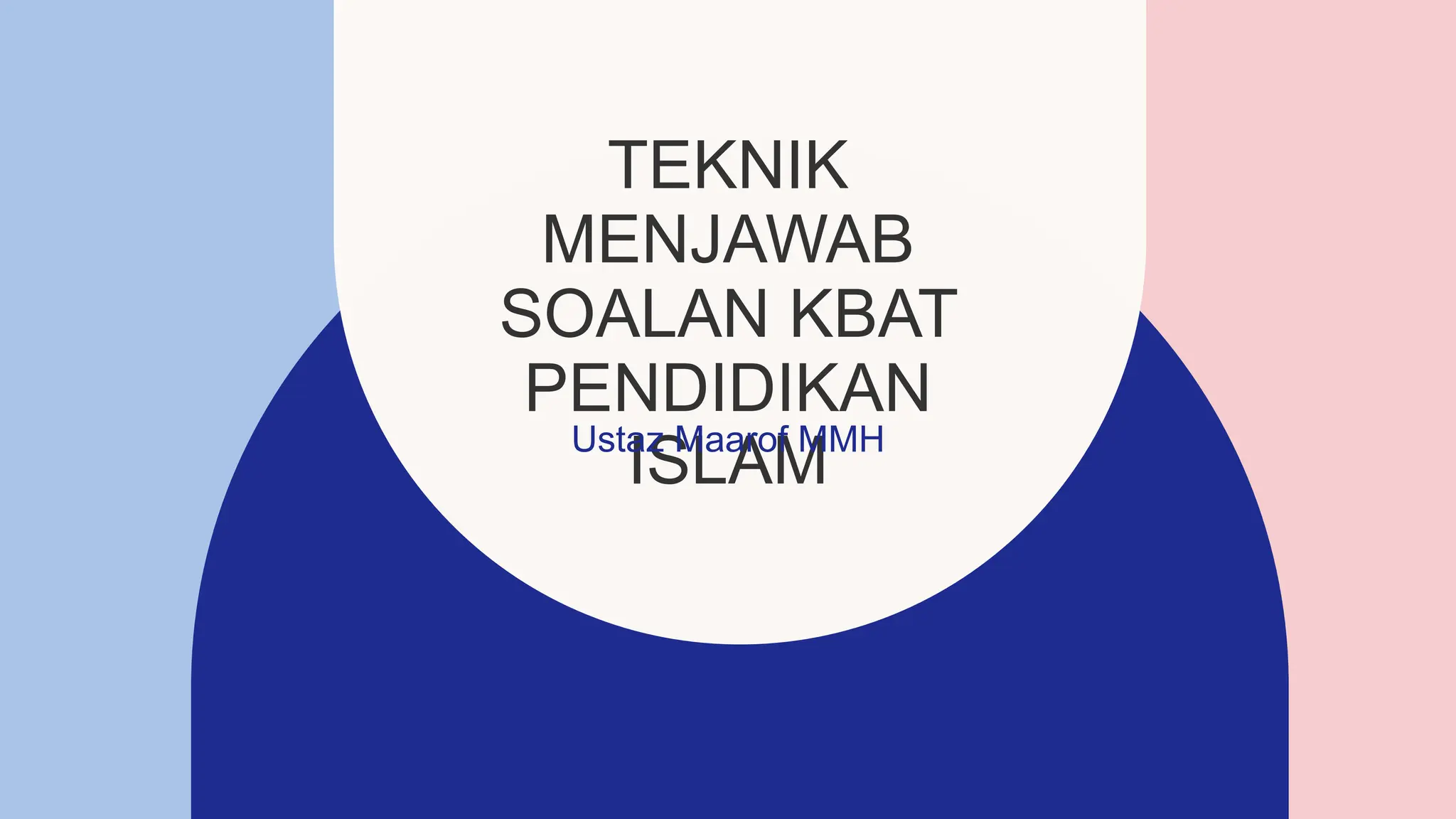 TEKNIK MENJAWAB SOALAN KBAT PENDIDIKAN ISLAM.pptx