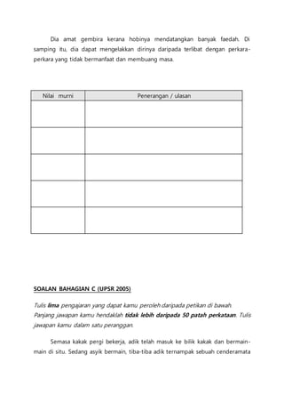 Teknik menulis nilai murni | PDF